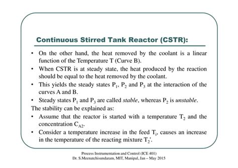 Class 10 Mathematical Modeling Of Continuous Stirred Tank Reactor