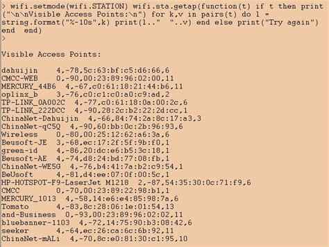 Subsection WiFi Test Development Of NodeMCU