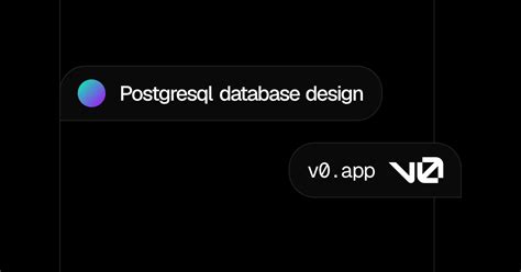 Postgresql Database Design V0 By Vercel