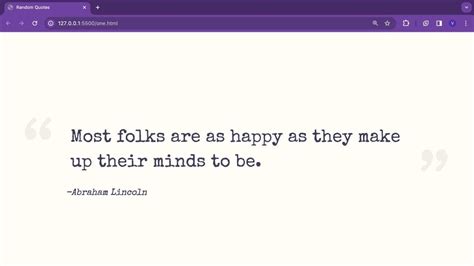 Random Quotes Generator In Javascript Fetch Api Project For Beginners