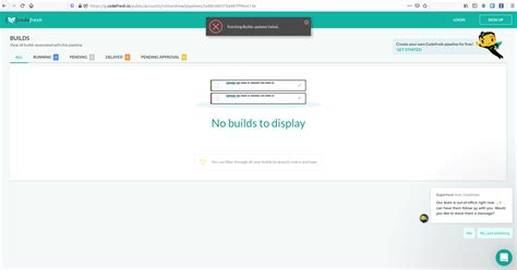 Public Build Logs Fetching Builds Updates Failed Pipeline Workflows Codefresh