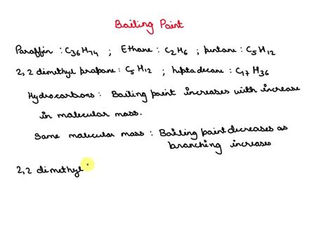 Solved Rank The Following Hydrocarbons From Highest To Lowest Boiling