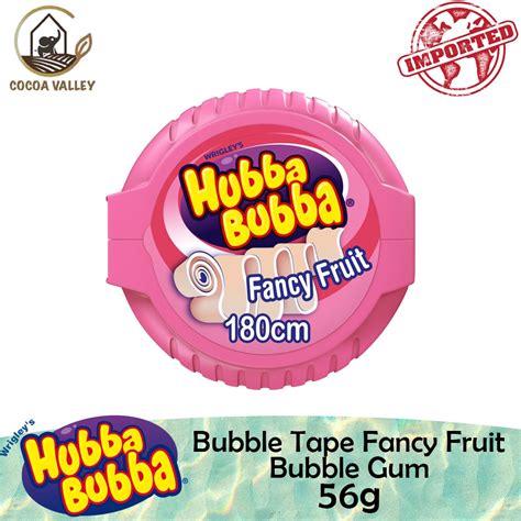 Hubba Bubba Bubble Tape Fancy Fruit Bubble Gum 56g Shopee Malaysia