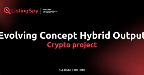 Evolving Concept Hybrid Output Crypto Project Echo Token Listings Events Analysis Listingspy