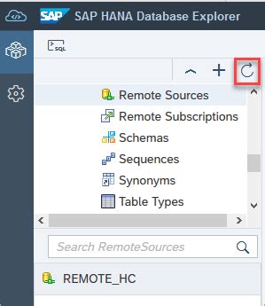 Access Remote Sources With SAP HANA Database Explorer SAP Tutorials