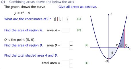 Solved Q1 Combining Areas Above And Below The Axis The Chegg Com
