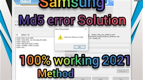 Samsung Md5 Error While Combination File Flashing Full Solution In
