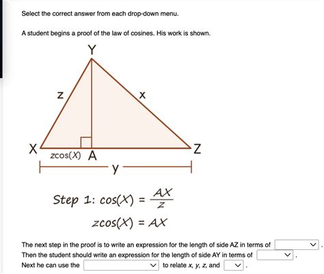 Select The Correct Answer From Each Drop Down StudyX