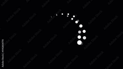 Long Snack Dot Rotate Animated Loading Cell Animated Motion Graphic