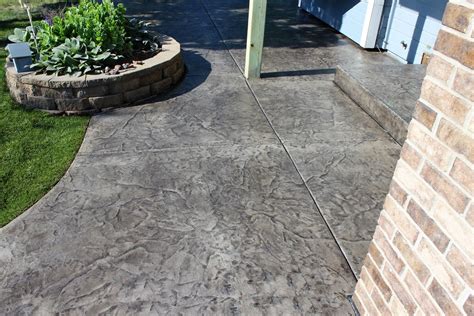 Stamped Concrete Slate Pattern