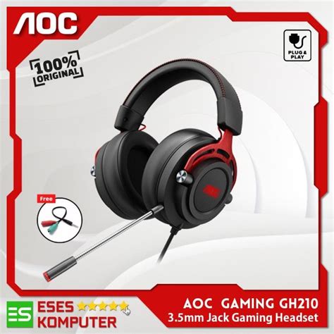 Headset Aoc Gaming Gh Mm Jack Headset Gaming Lazada Indonesia