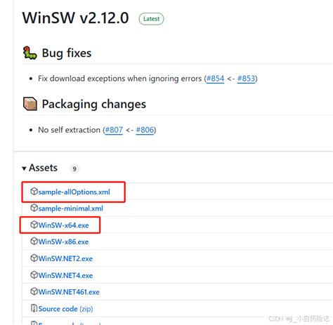 Windows 注册 JAVA服务WinSW winsw exe下载 CSDN博客