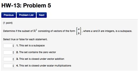 Solved Determine If The Subset Of R 2 Consisting Of Vectors Chegg
