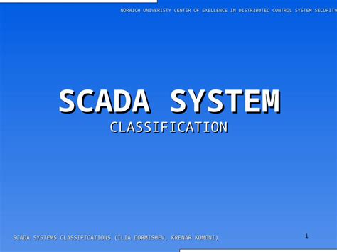 PPT Scada Classification DOKUMEN TIPS