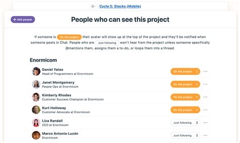 Adding People To Projects Basecamp Help