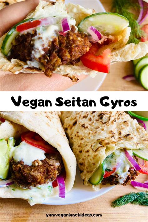 Seitan Gyros Easy Vegan Gyros Yum Vegan Blog Recipe Seitan