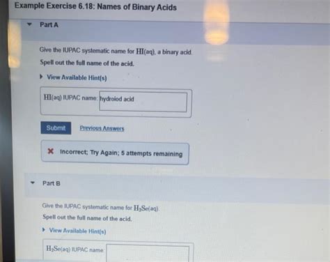 Solved Give The Iupac Systematic Name For Hiaq A Binary