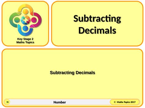 Subtracting Decimals Ks2 Teaching Resources