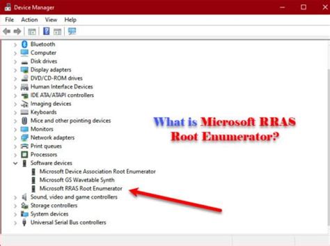 what is microsoft rras root enumerator and can i disable it