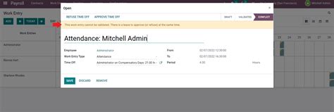 Work Entries Management With Odoo Payroll Module