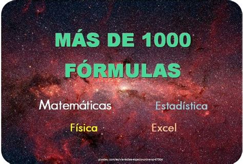 Universo Formulas Fórmulas matemáticas Formulas Matematicas