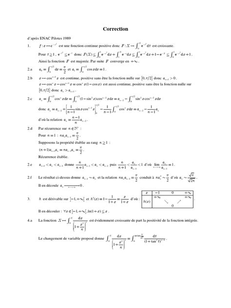 calcul de l intégrale de gauss correction pdf