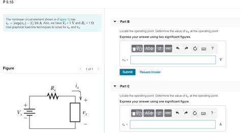 Solved P Part B The Nonlinear Circuit Element Shown In Chegg