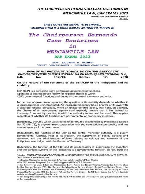 Ring Handouts In Commercial Law By Prof Erickson Balmes Pdf Liability Insurance Internet