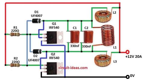 Simple Induction Heater Circuit Circuit Ideas For You