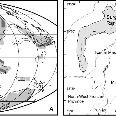 Locality Map Showing Palaeogeographic Position A Location Of The