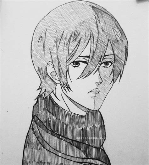 Mikasa Ackerman Sketch Mikasa Sketch Pencil Mikasa Fanart Attack On
