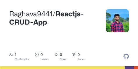 GitHub Raghava Reactjs CRUD App