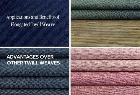 Elongated Twill Weave Structure Manufacturing And Applications