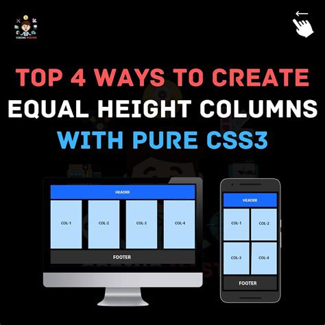 Codingmaster Top 4 Ways To Create Equal Height Columns