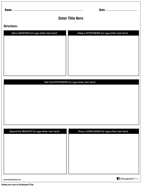Editable Science Hypothesis Worksheet Template