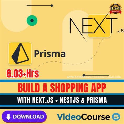 Build A Shopping App With Nextjs Nestjs And Prisma Expert Training
