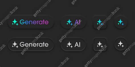 Generate Ai Button User Interface Artificial Intelligence Generate