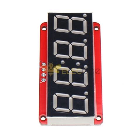 Elecbee 10pcs 4 Bit 056 Inch 7 Segment Led Digital Tube Module I2c Control 2 Line Control