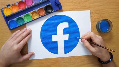 How To Draw The Facebook Logo Facebook App Icon Youtube