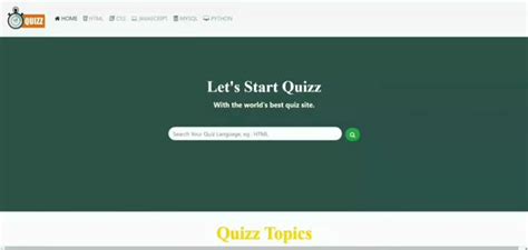 Quizz A Quiz Website With Html Css Javascript And Bootstrap Arun