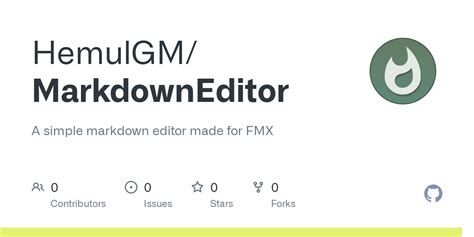 Github Hemulgmmarkdowneditor A Simple Markdown Editor Made For Fmx