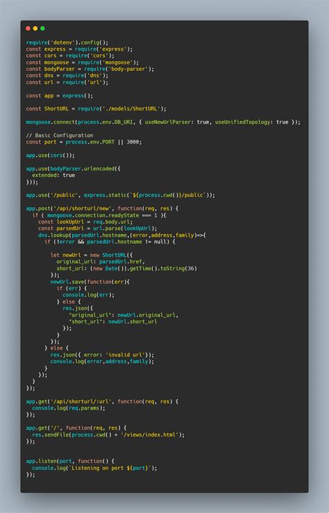 Apis And Microservices Project Url Shortener Part 2 Web Developer