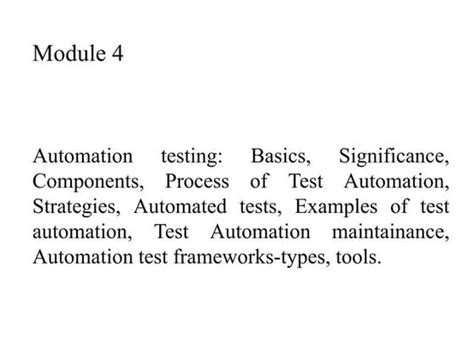 Introduction To Automation Testing Pptx Internet Computing