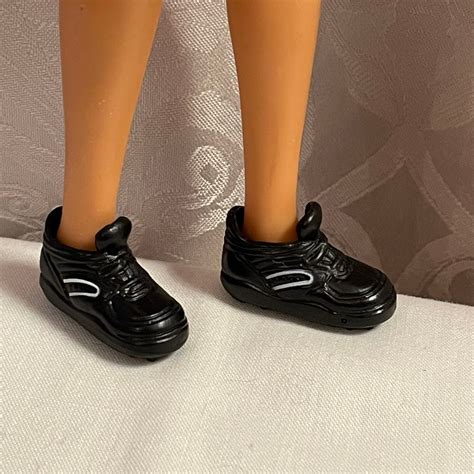 Vintage Flat Foot Barbie Soccer Football Cleats Replacement Footwear