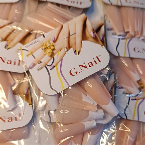 خرید و قیمت ناخن مصنوعی فرنچ بلند بسته 10 عددی French Neil ناخن فرنچ