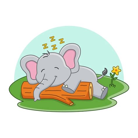 Animated Elephants Sleeping