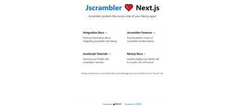 Protect Nextjs Apps With Jscrambler Javascript Source Code