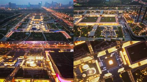 成都skp商场夜景4k 视频素材下载