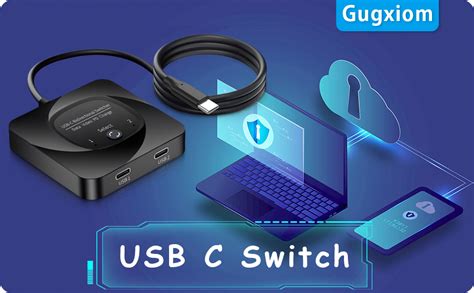 Usb C Switch 8k 60hz 2 In 1 Output Usb3 1 Type C Data Transfer Splitter 10gbps