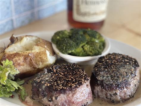 Twin Filets Au Poivre Covesurfandturf